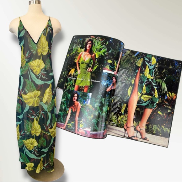 Victoria's Secret | Dresses | 999 Victorias Secret Sheer Chiffon Green ...